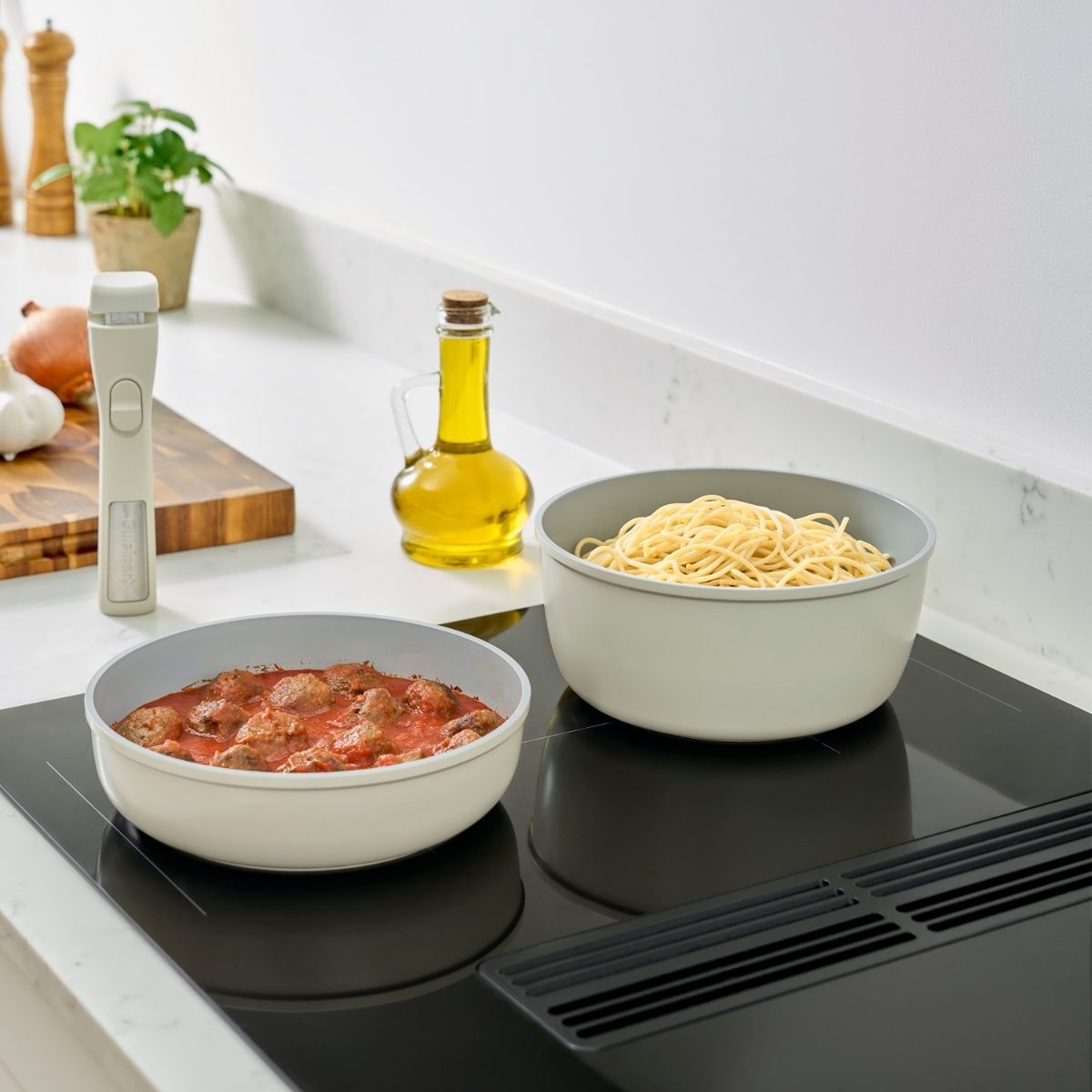Win the New ClickSmart Nonstick Detachable Handle Cookware Set ...