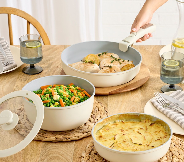 Win the New ClickSmart Nonstick Detachable Handle Cookware Set ...