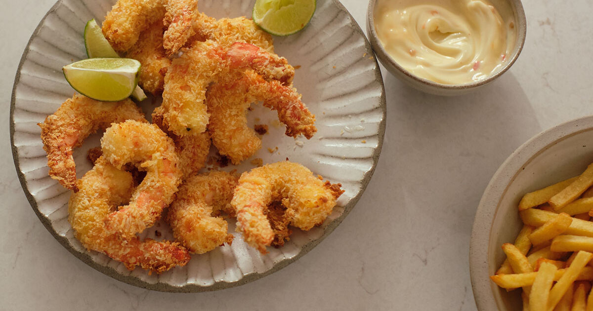 how to cook breaded prawns